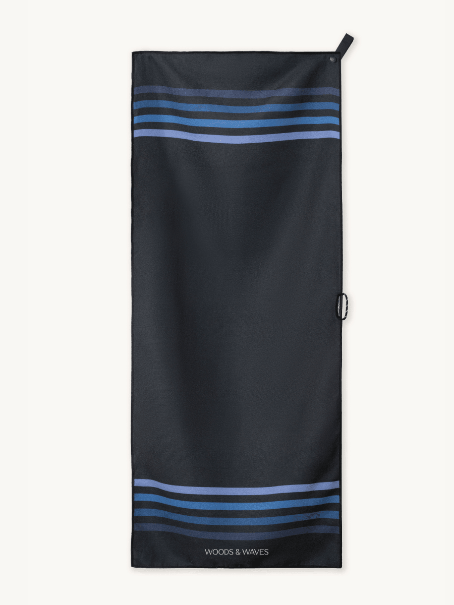 Sporthandtuch - Blue Rebel - WOODSANDWAVES - Ideal für Fitness, Gym ...